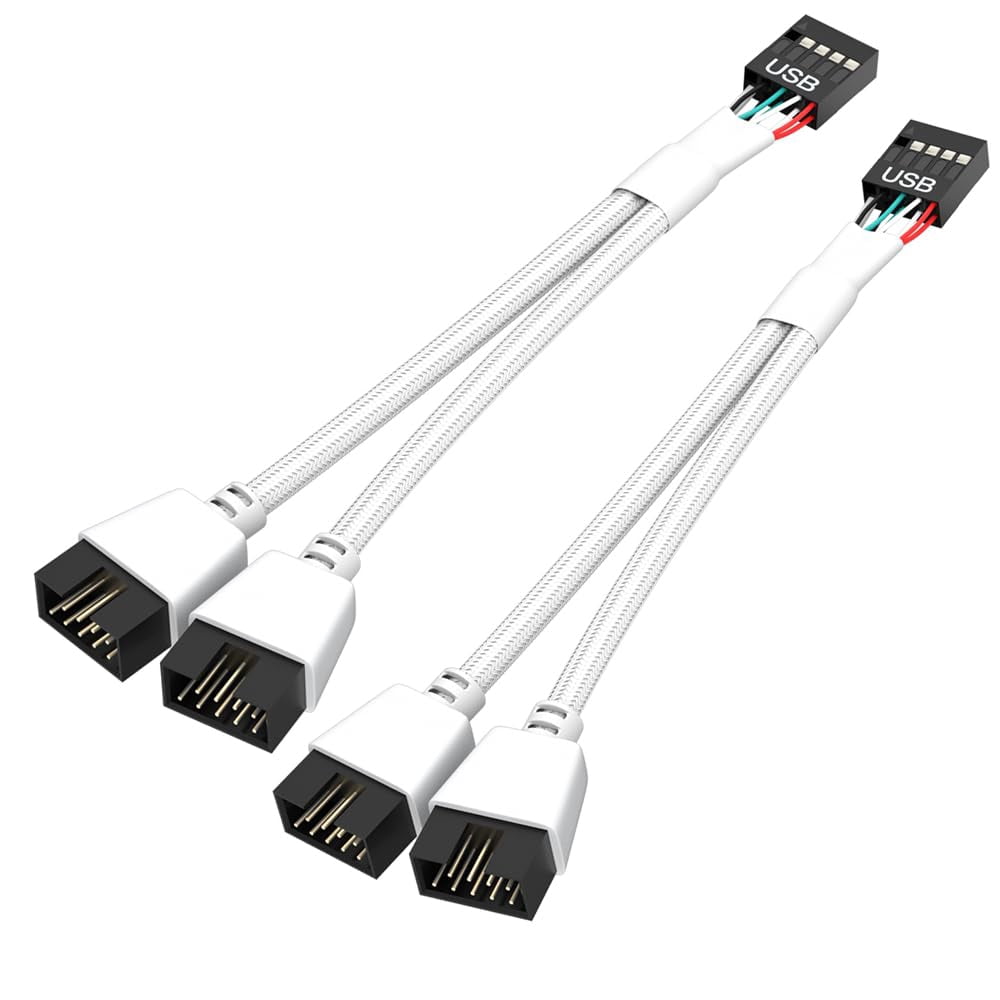 OwlTree 2 Pack Motherboard 9 Pin USB 2.0 to Dual 9 Pin Extension ...