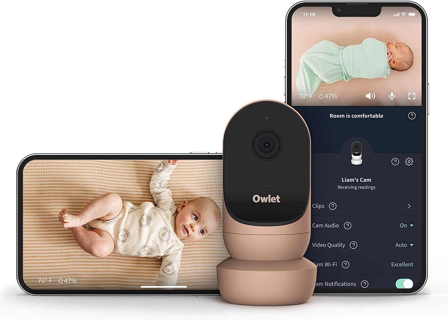 Hubble Connected Nursery Pal Premium, 5” Smart HD Baby Monitor with ...