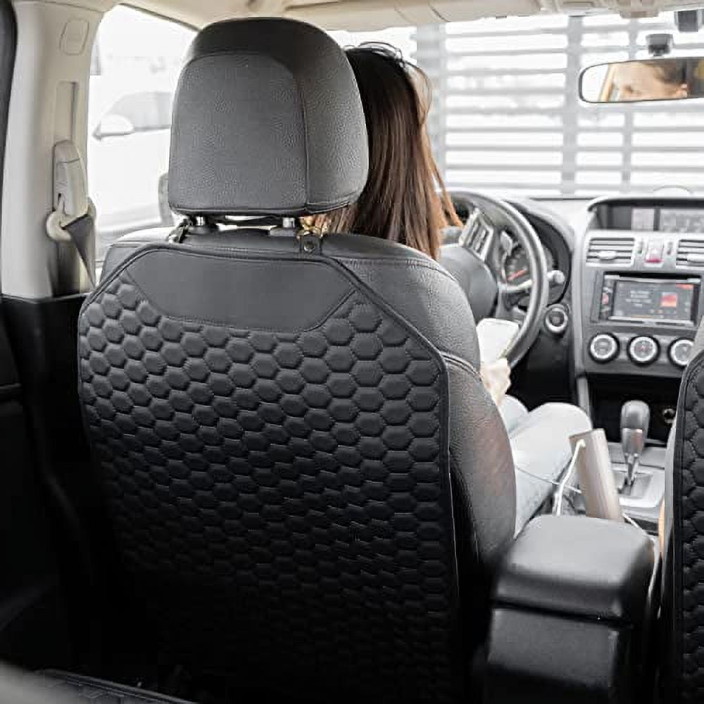 Owleys Kick Mat Black Back Seat Protector Seat Back Protector Back of ...