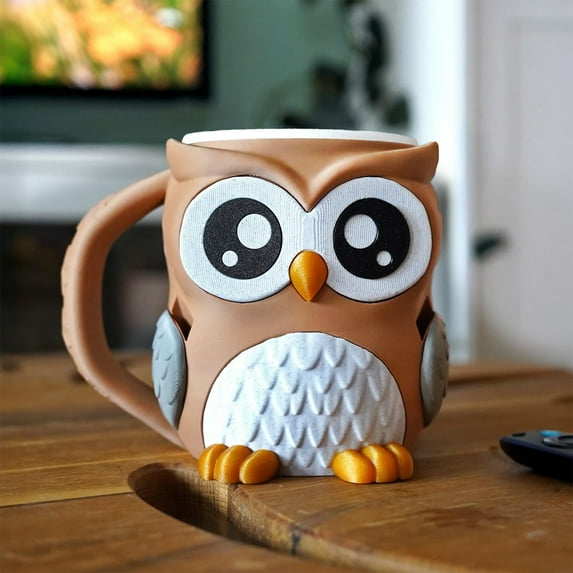 Owlfonso the Owl Ice Pint Holder, Ice Cream Pint Holder, Owl Figurine ...