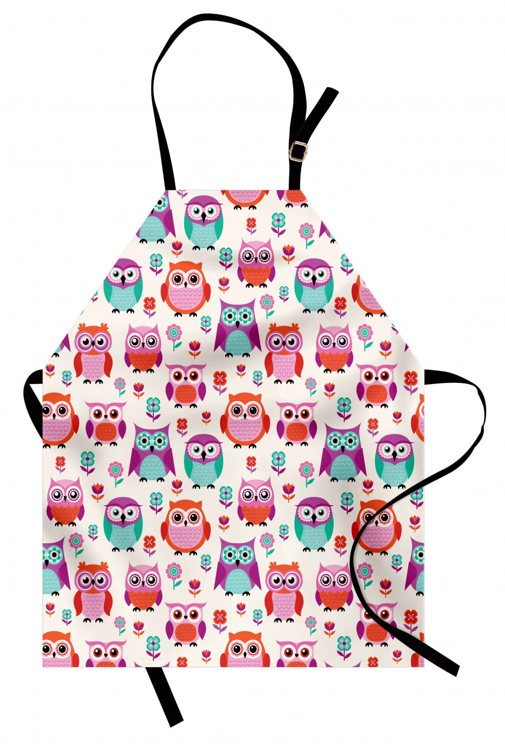Owls Apron Owls Happy Childhood Hipster Modern Repeated Animals Pattern ...