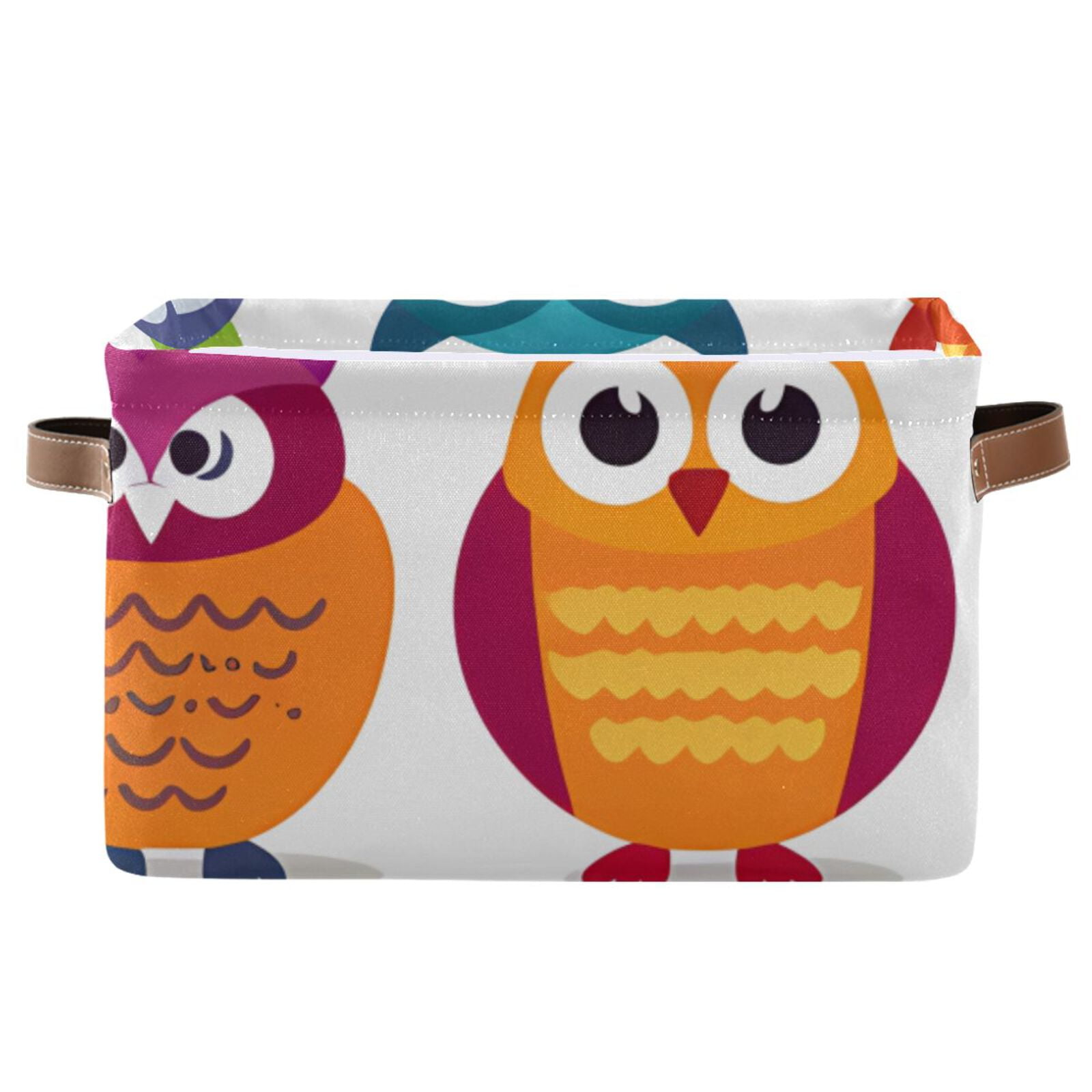 Owls Cartoon Storage Bins Baskets With Handles Storage Box Clothes ...