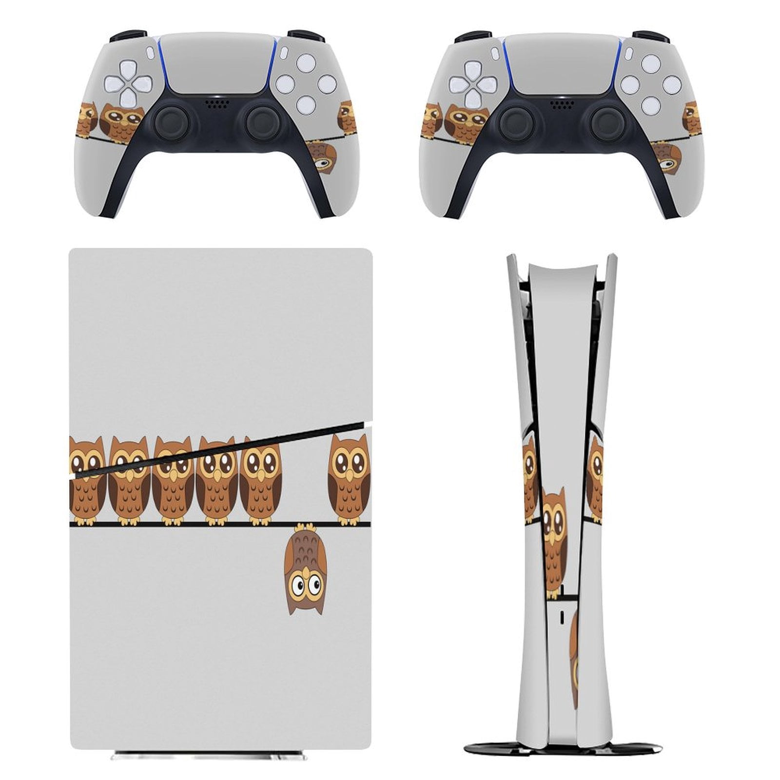 Owls PS5/PS5 Slim Digital Disc Skin Sticker For Console And Controller ...