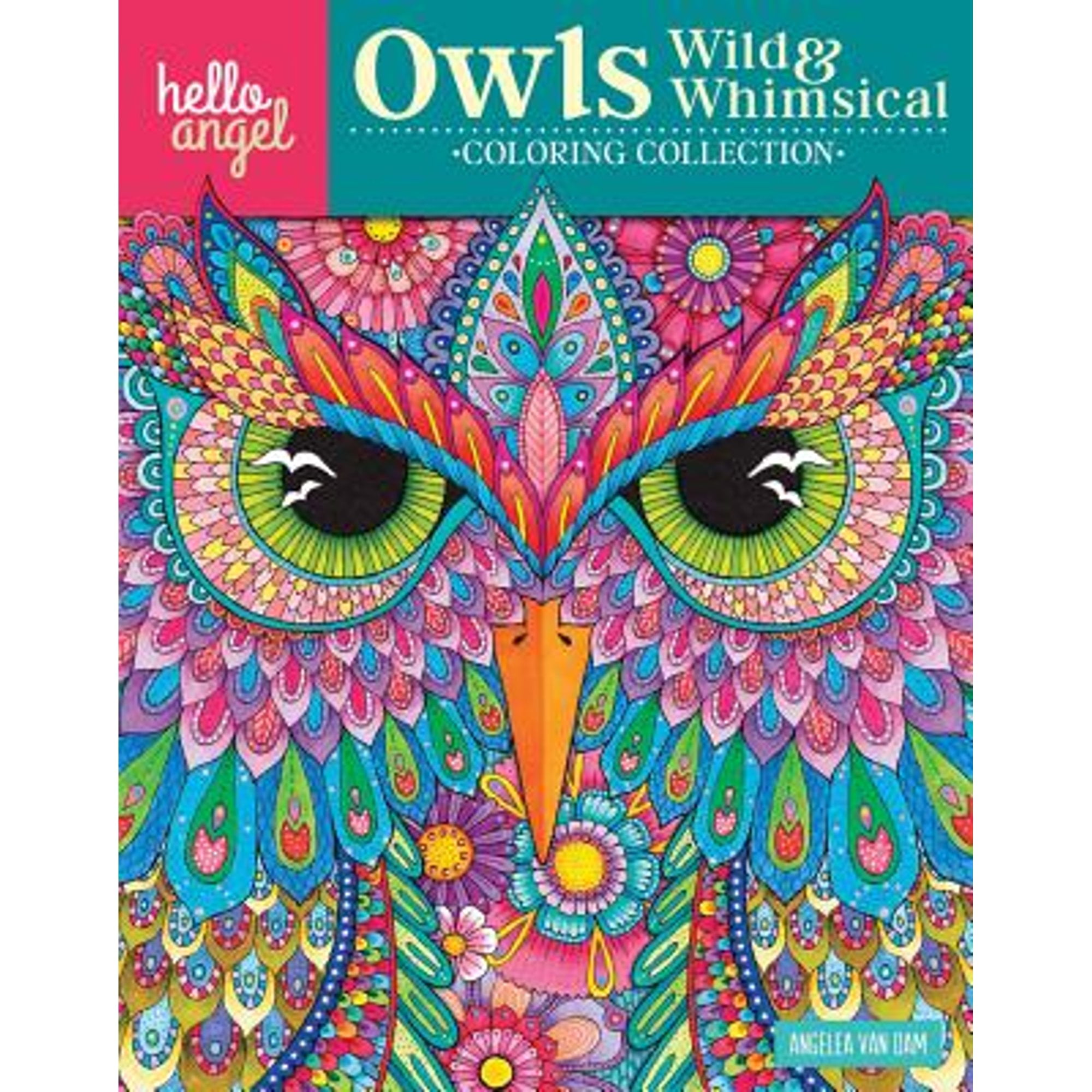 Pre-Owned Owls Wild & Whimsical Coloring Collection - Walmart.com