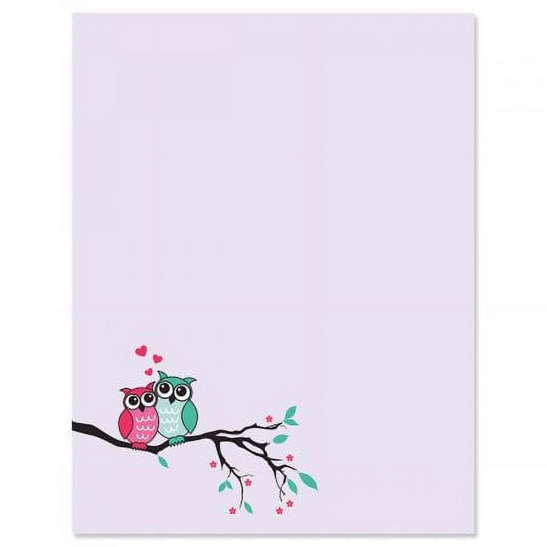 Owls in Love Letter Papers - Set of 25 - Walmart.com