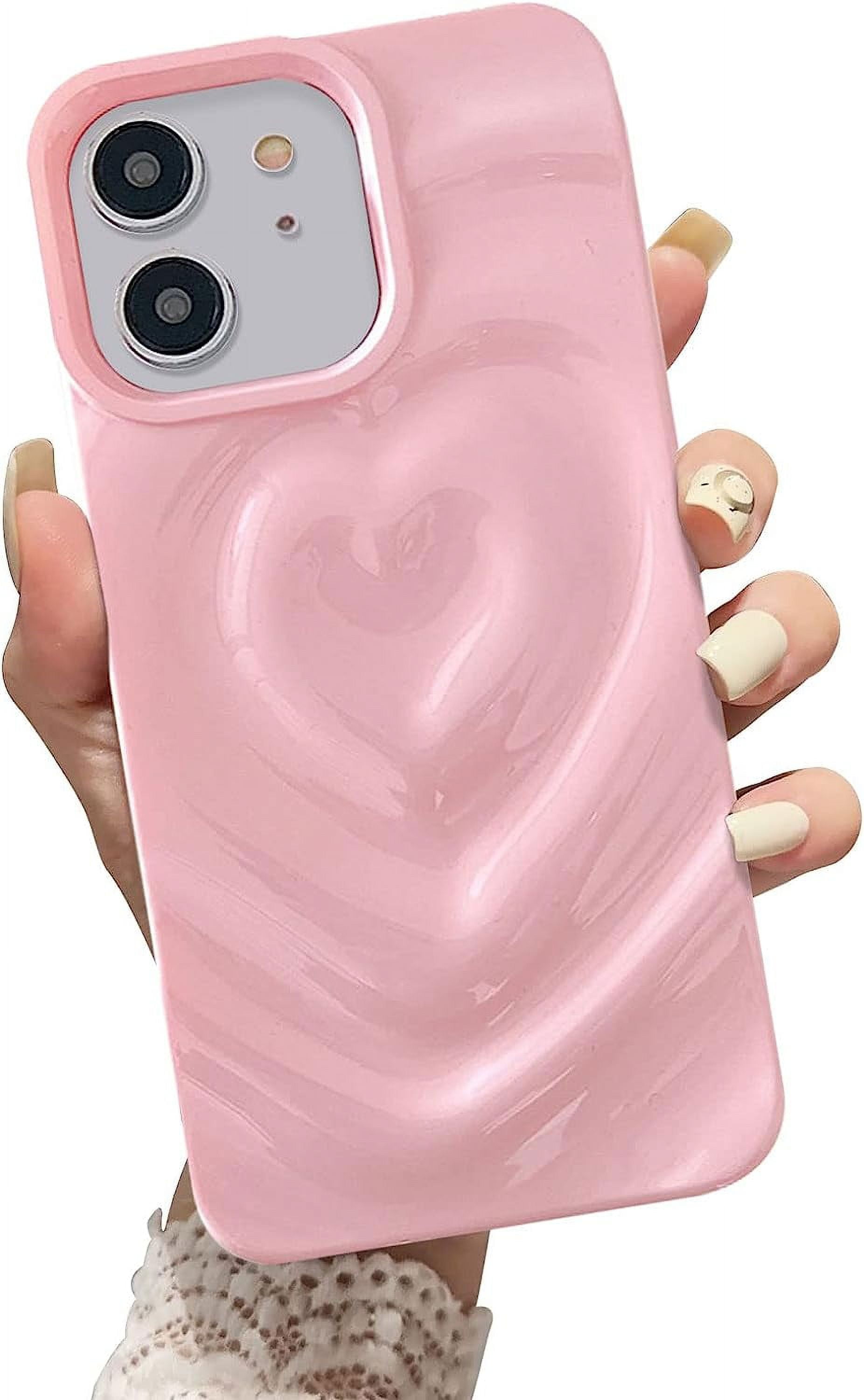 Owlwon 3D Heart Phone case for Women Girls, Soft TPU Material Thin ...