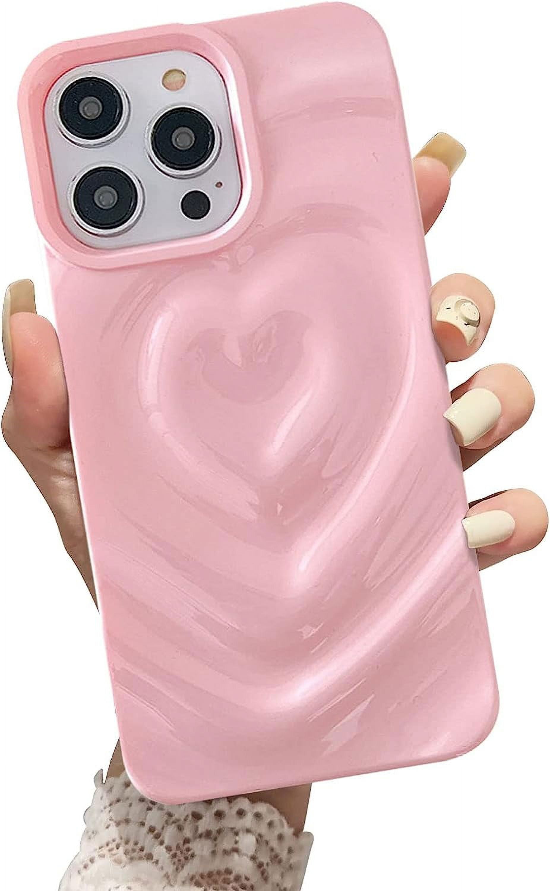 Owlwon 3D Heart Phone case for Women Girls, Soft TPU Material Thin ...