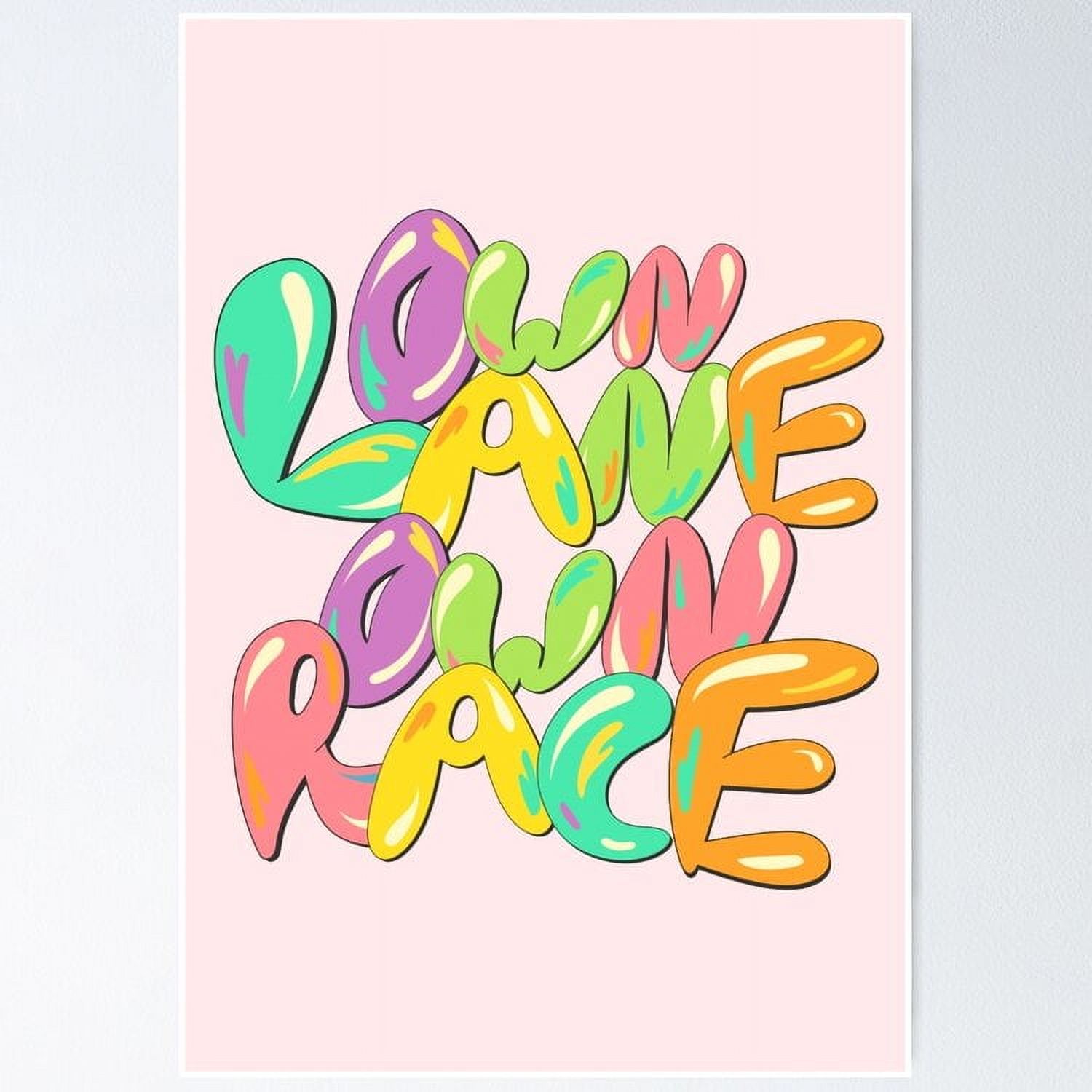 Own Lane Own Race Poster- Unframed Poster | Wall Art | Perfect For Home ...
