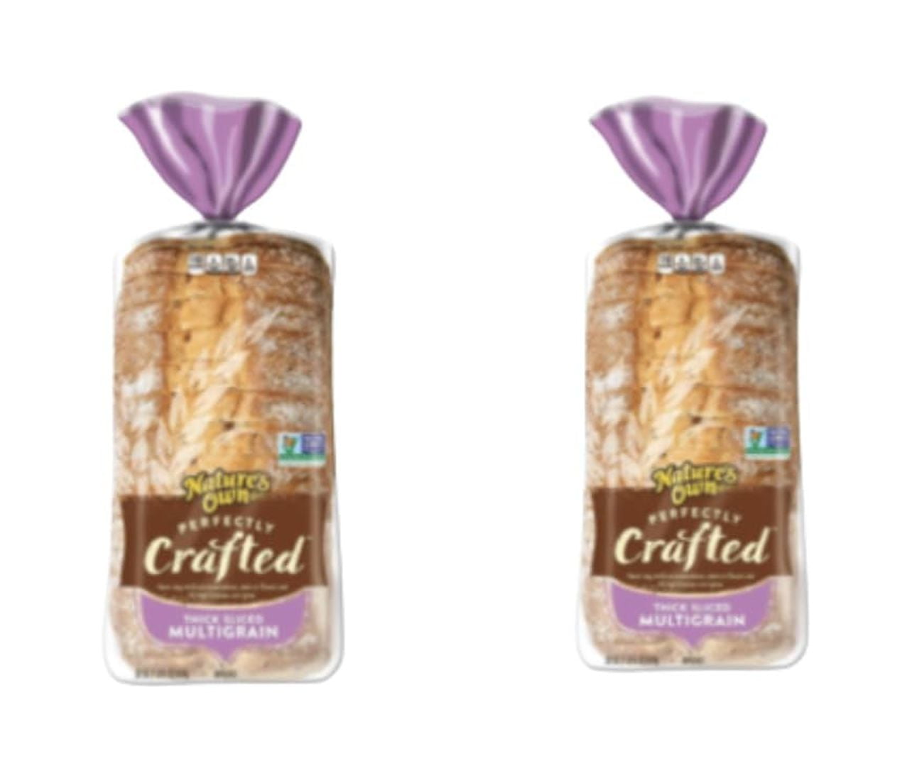 Nature's Own Multi Grain Bread, 22 Oz Loaf, Pack of 2, Wholesome and ...