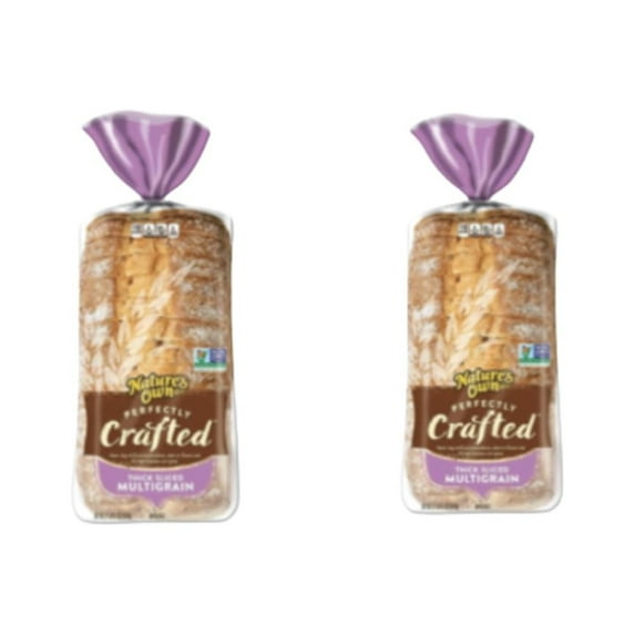 Nature's Own Multi Grain Bread, 22 Oz Loaf, Pack of 2, Wholesome and ...