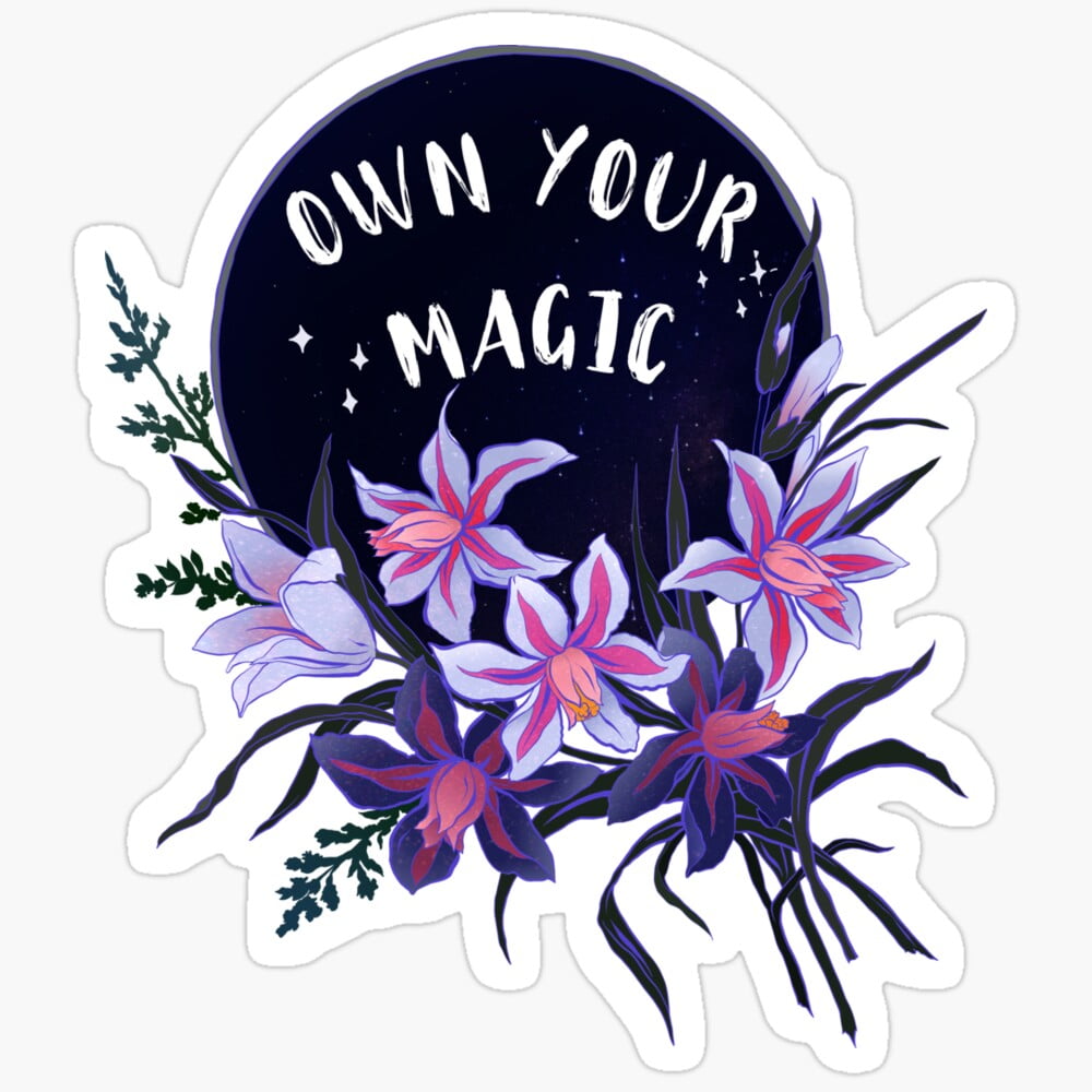 Own Your Magic Sticker Phone Decal Water Bottle Stickers Car Decals, Laptop Sticker - Walmart.com