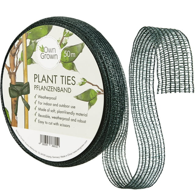 OwnGrown Garden Netting: 164ft Dark Green Plant Ties as Weatherproof ...