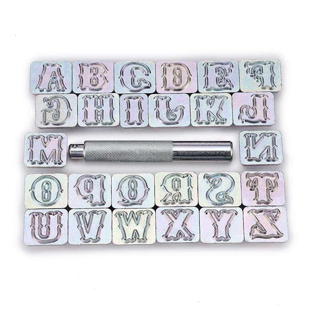 OwnMy Capital Letters Stamp Set, 3/4” / 19mm Alphabet Stamp Tools Set ...