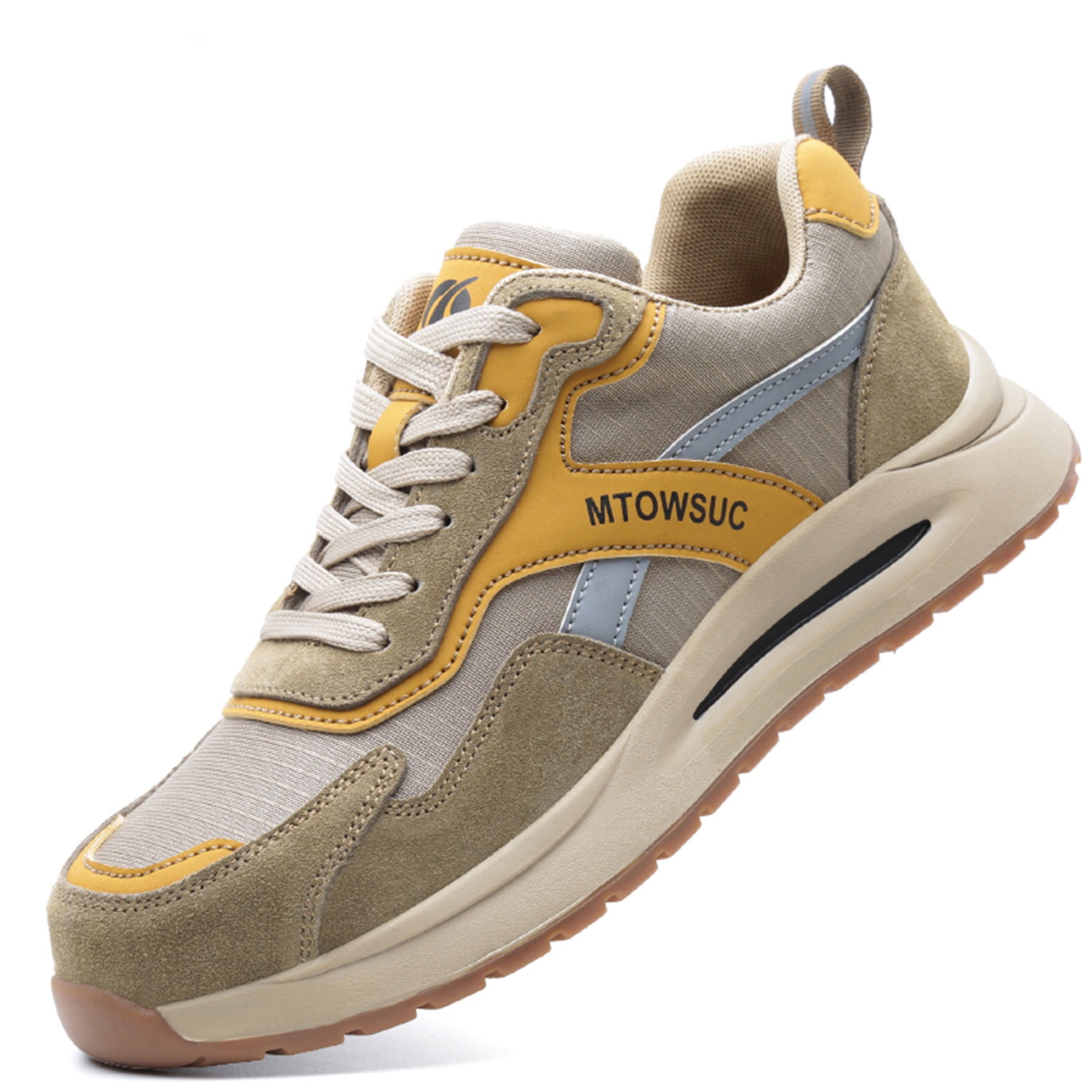 OwnShoe Men’s Safety Shoes Steel Toe Work Sneakers Lightweight Nonslip ...