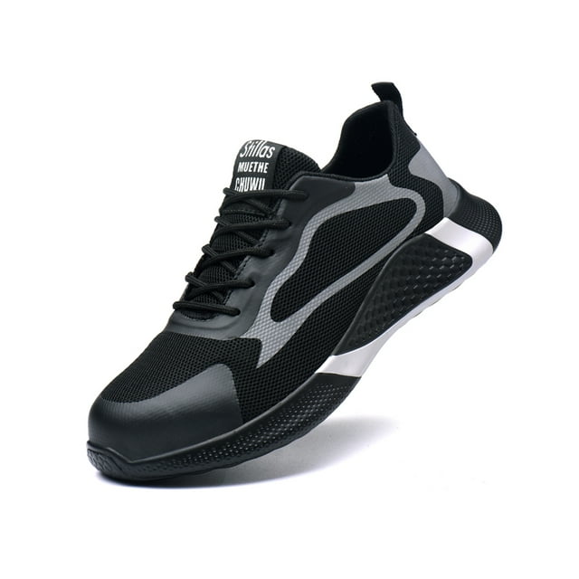 OwnShoe Men's Women's Steel Toe Lightweight Safety Shoes Work Sneakers ...