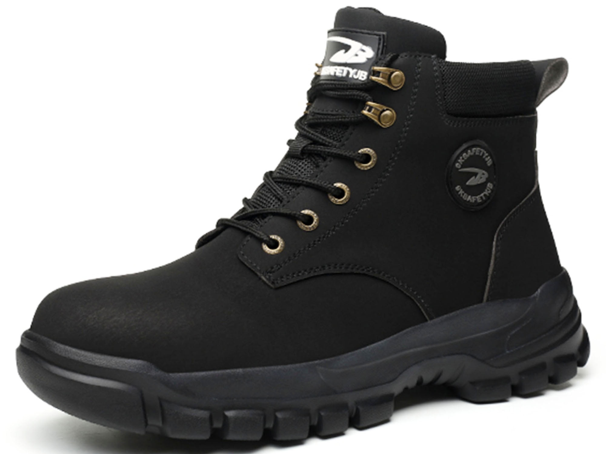 OwnShoe Steel Toe Work Boots for Men Women Leather Safety Shoes ...