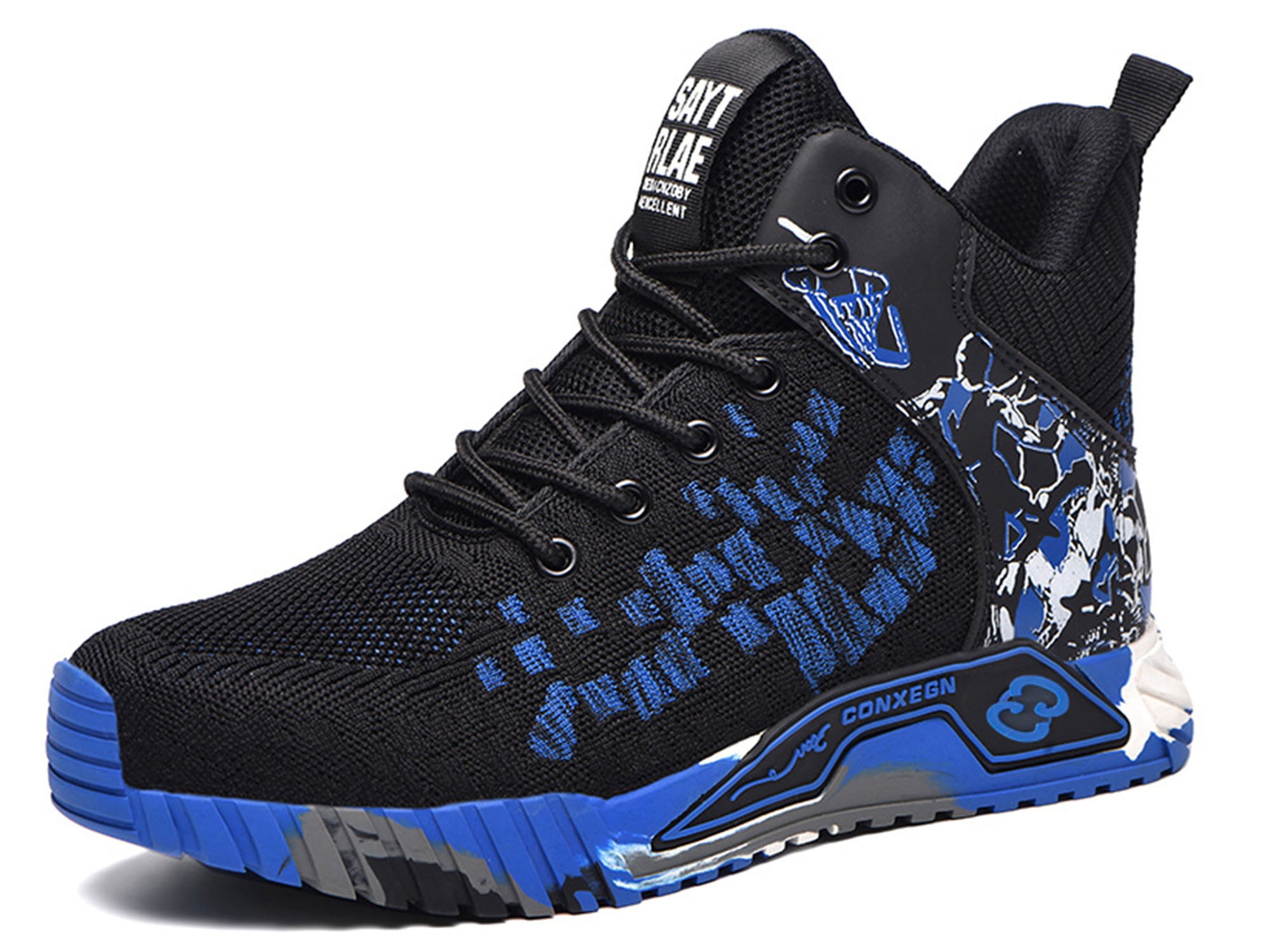 OwnShoe Steel Toe Work Boots for Men Women Lightweight Safety Shoes ...