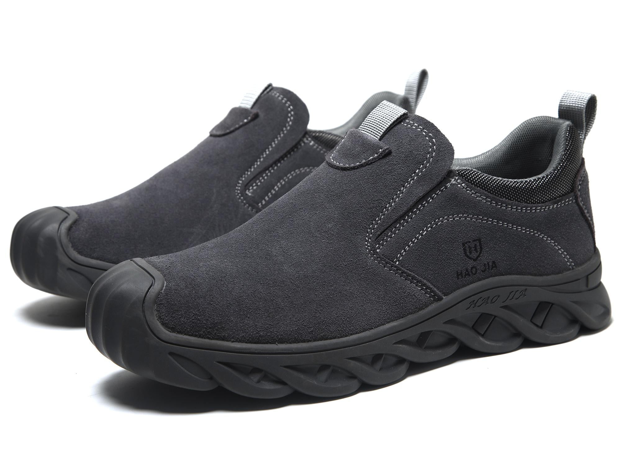 OwnShoe Steel Toe Work Shoes for Men Women Lightweight Safety Boots ...