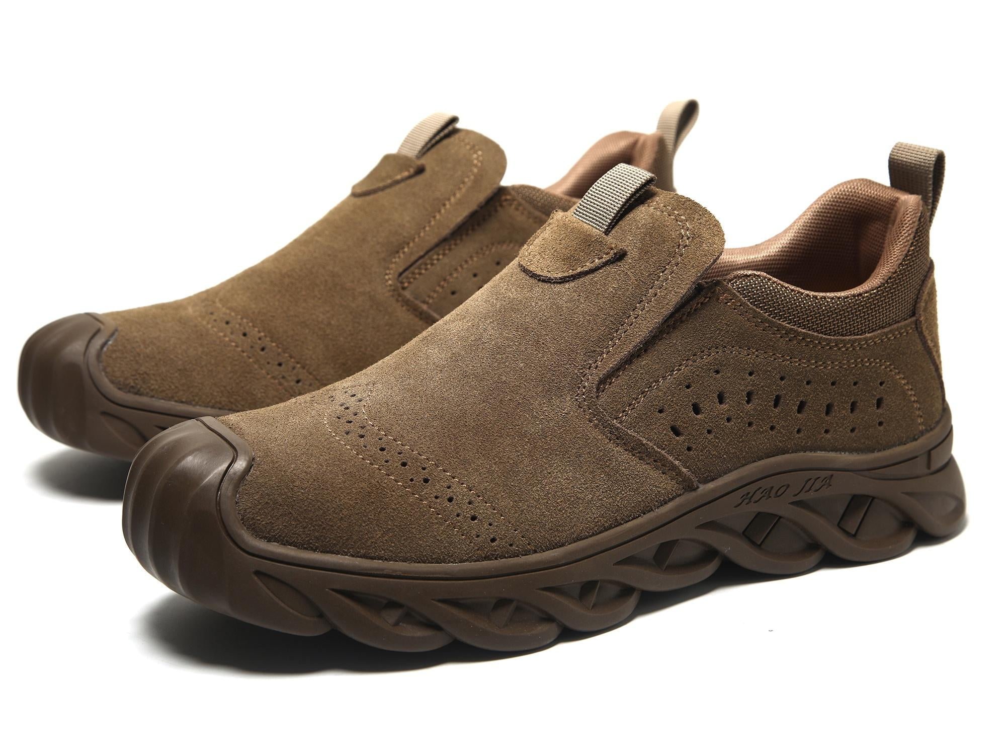 OwnShoe Steel Toe Work Shoes for Men Women Lightweight Safety Boots ...