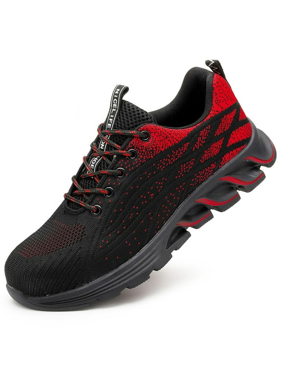 Steel Toe Work Shoes for Women Lightweight Breathable Safety Shoes Anti ...