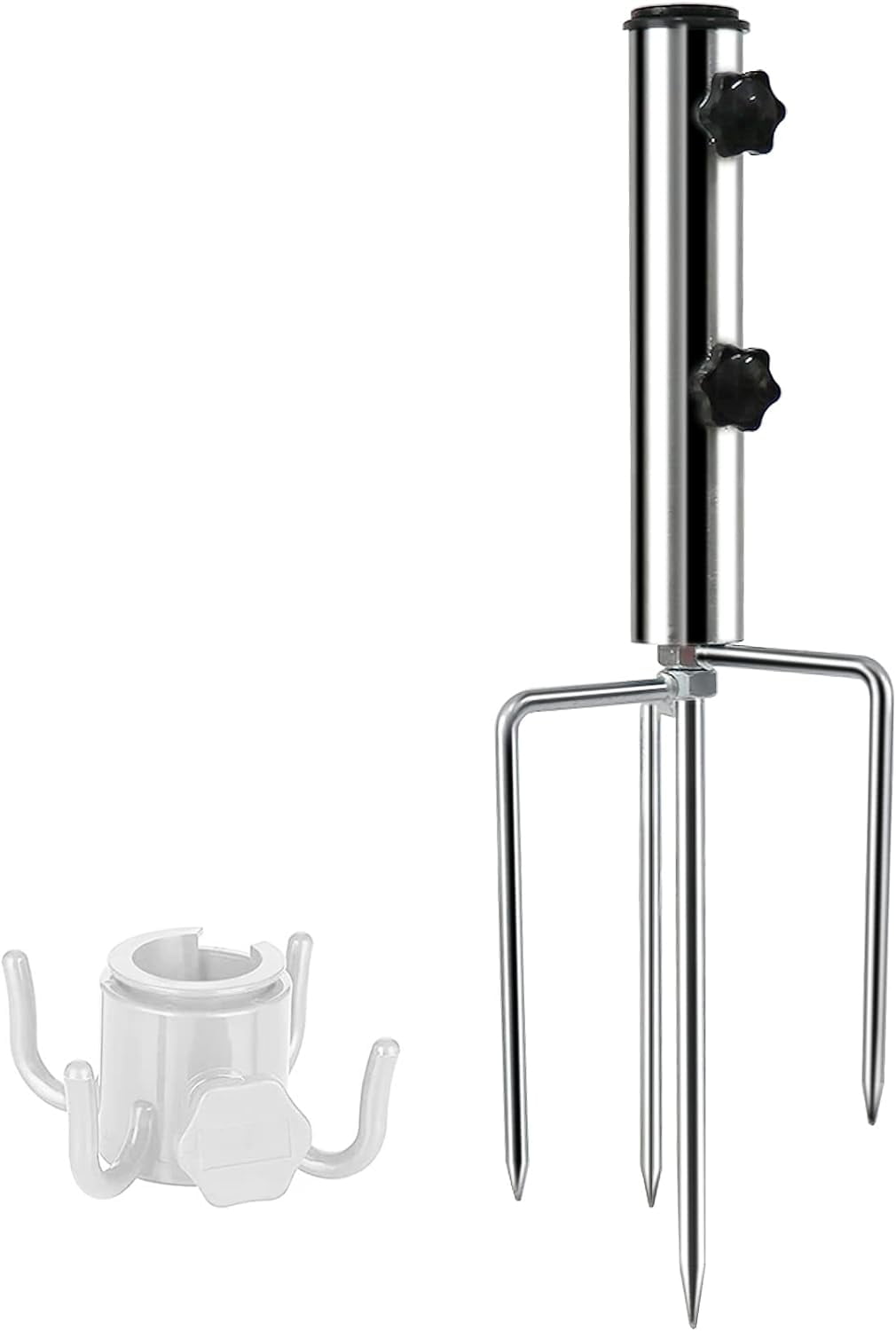 OwnShow Beach Umbrella Sand Anchor with 4 Legs, Removable & Adjustable ...