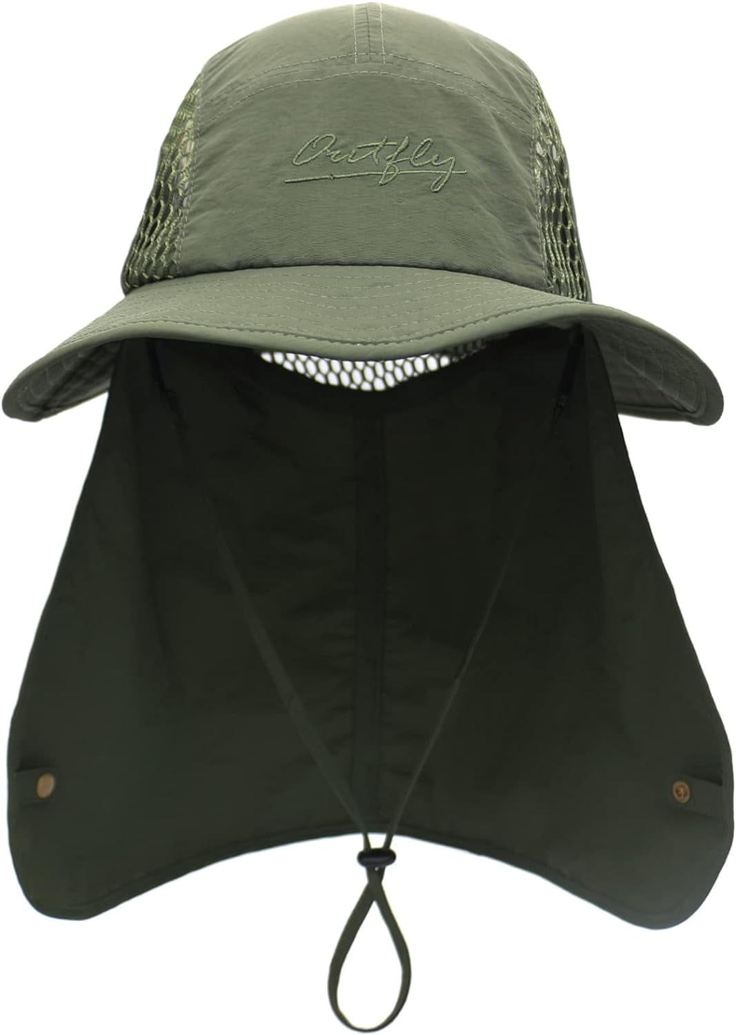 OwnShow Men Women UPF50+ Fishing Sun Hat Long Flap Quick Dry Mesh ...