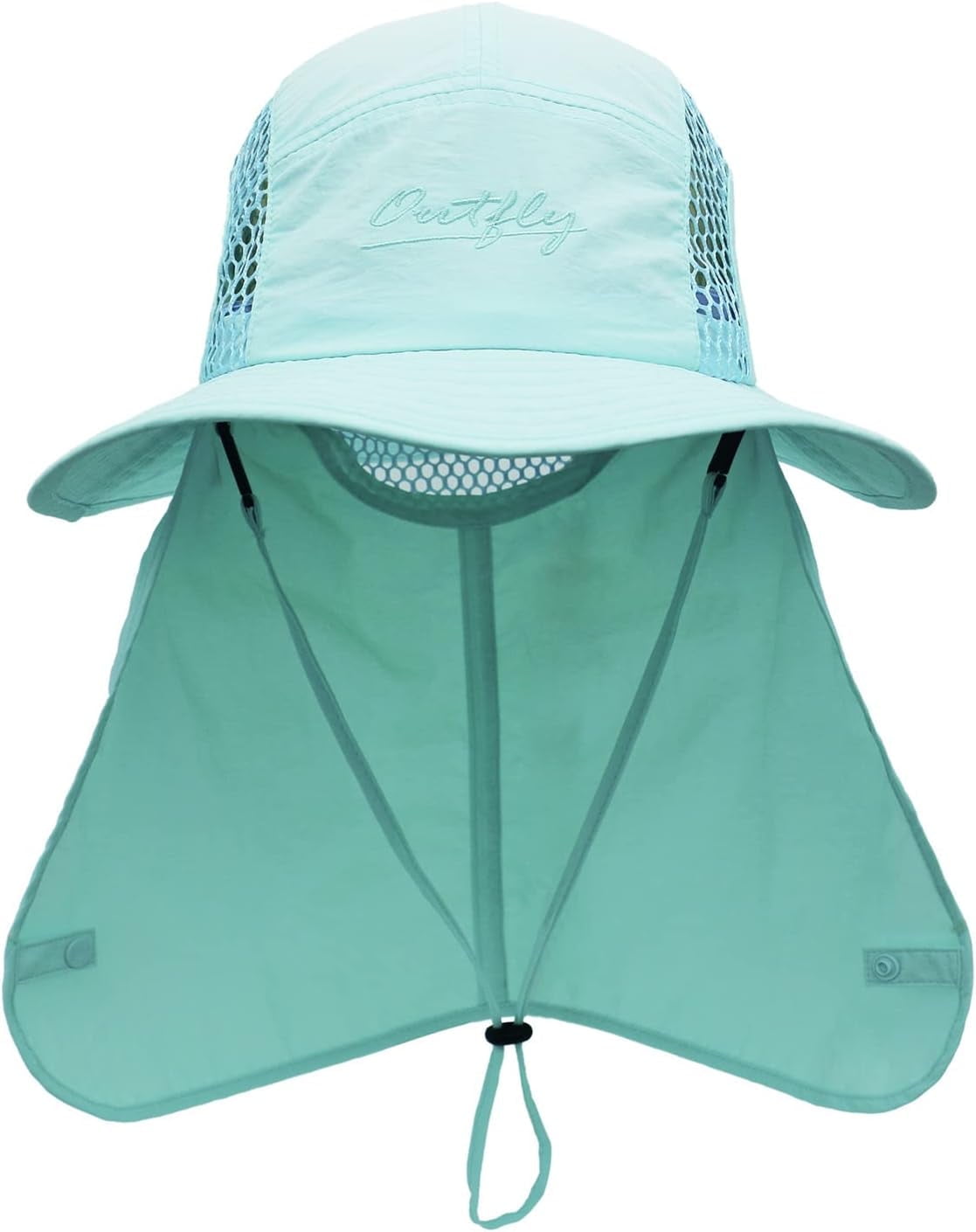 OwnShow Men Women UPF50+ Fishing Sun Hat Long Flap Quick Dry Mesh ...
