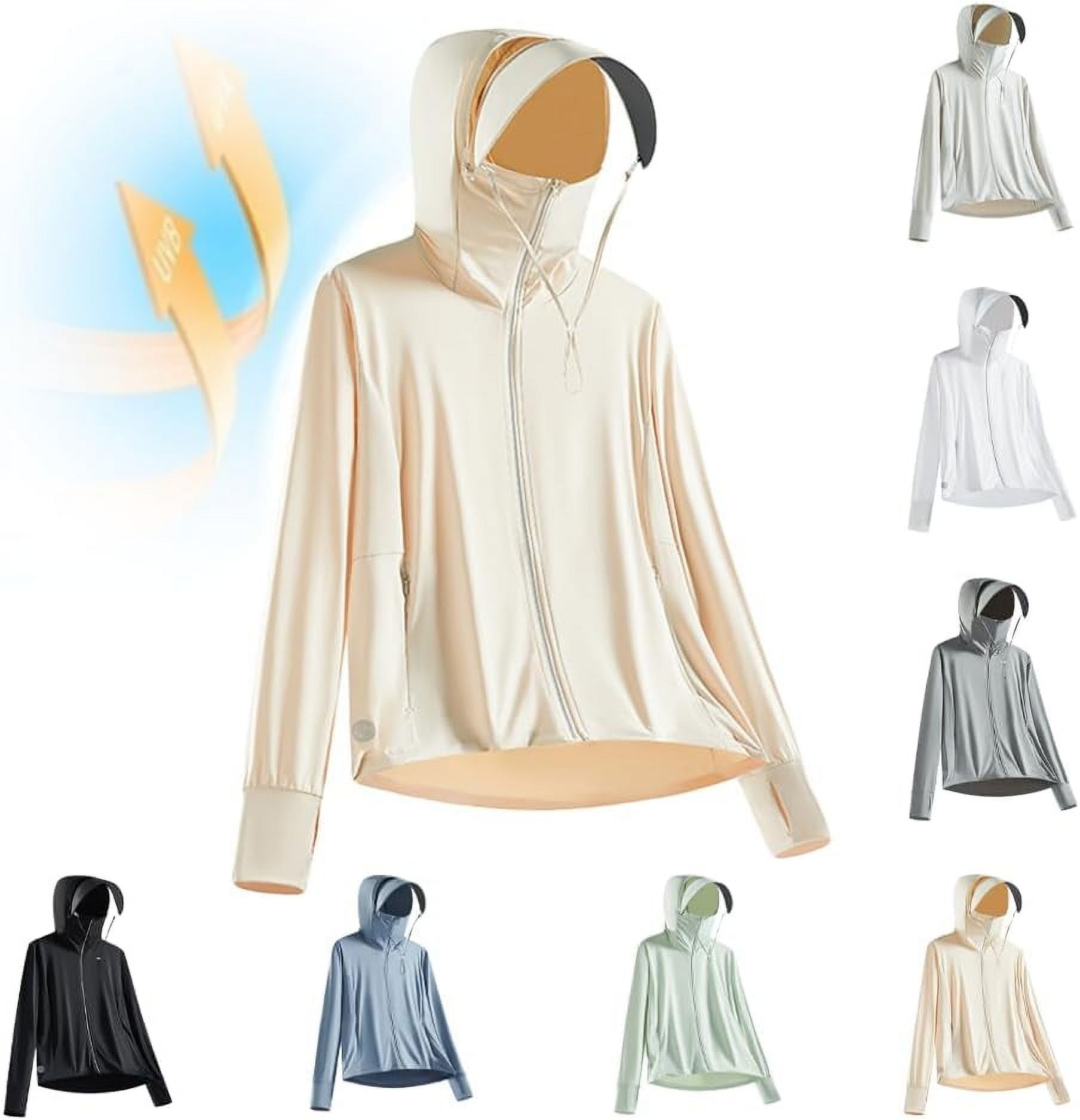 OwnShow Men's Sun Shirts for Men in Summer Long Sleeve Ice Silk Sun ...