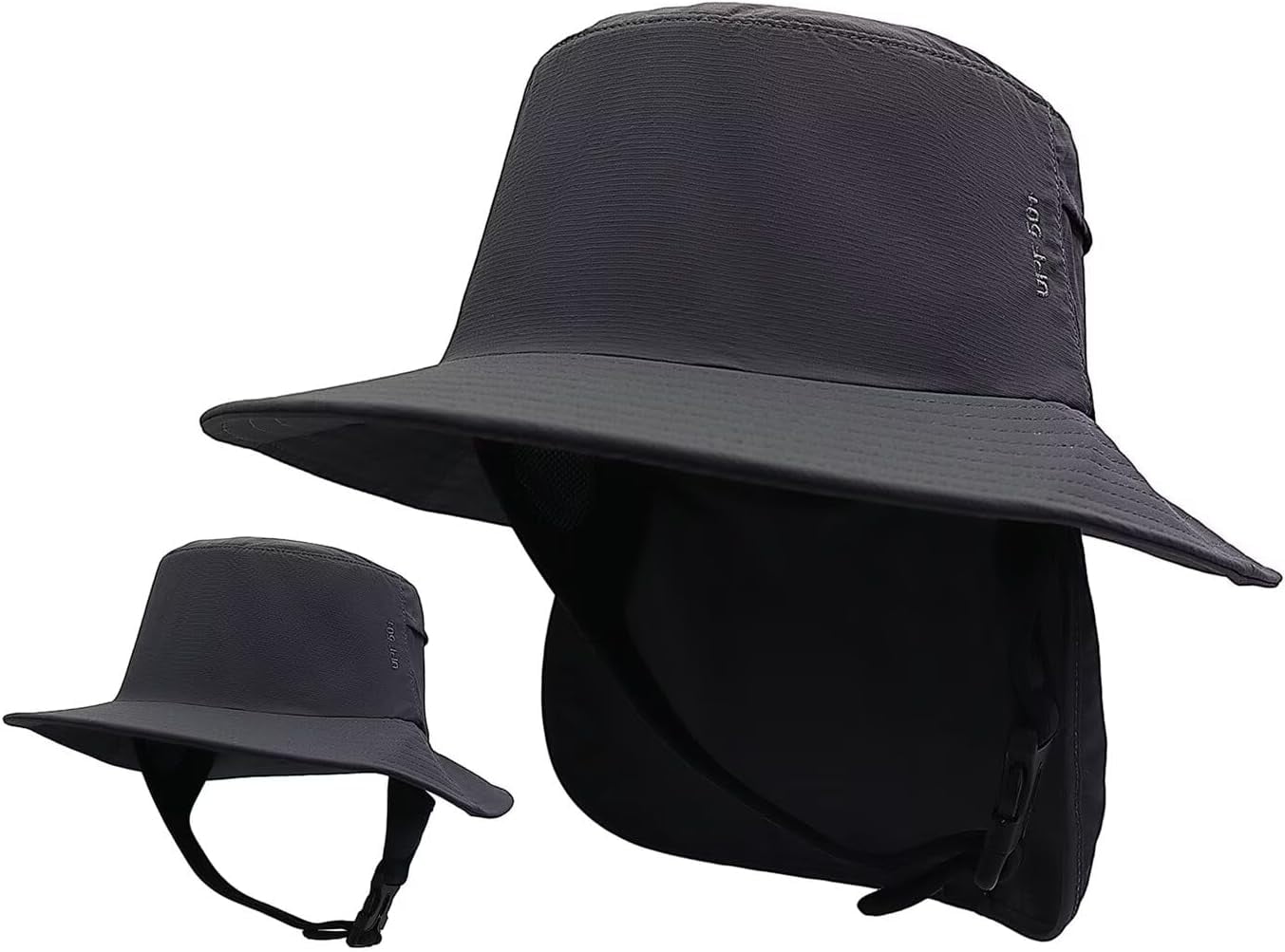OwnShow Surf Hat UPF50+ Waterproof Beach Sun Hat with Neck Flap Chin ...
