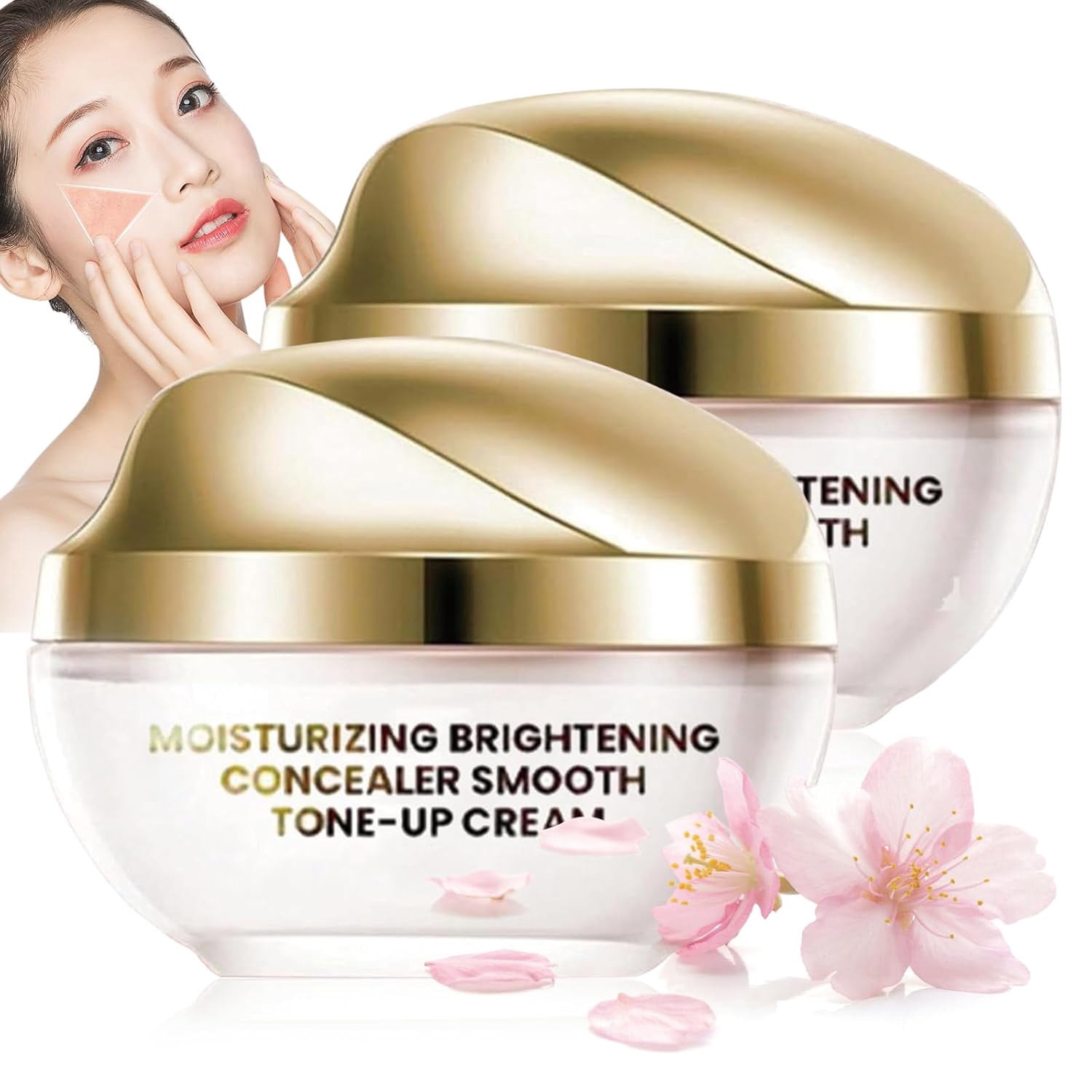 Ownawant Cream Makeup, Moisturizing Brightening Concealer Smooth Tone ...