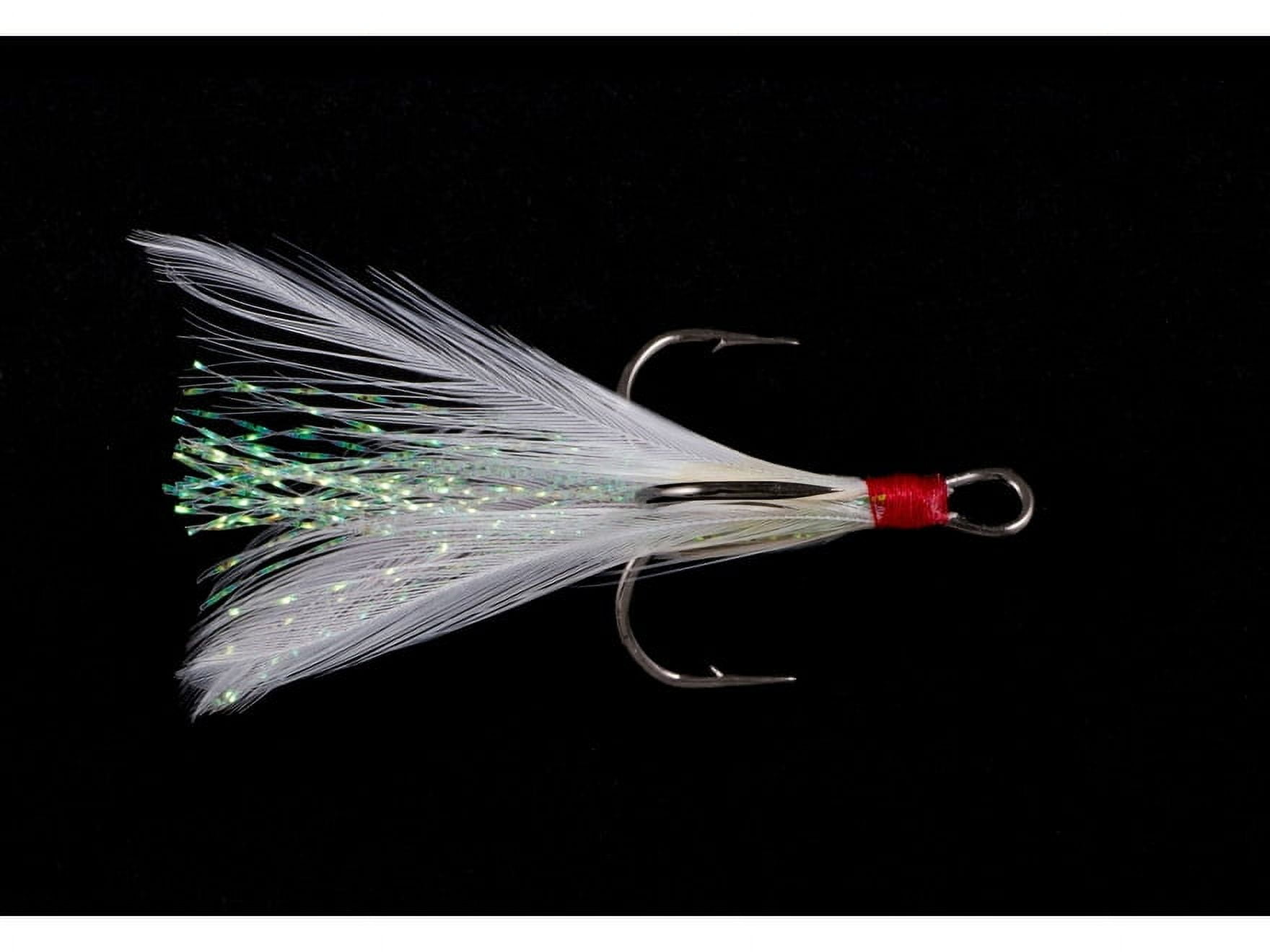 Owner Tournament Trailer Treble Hook #6 White Flash 2PK - Walmart.com