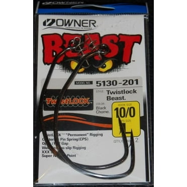 Owner Weighted Beast Hook with Twistlock, 8/0 - Walmart.com
