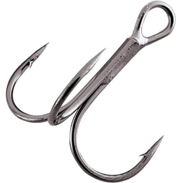 Owner ST-41 Treble Hook #4 Black Chrome 8PK - Walmart Business Supplies