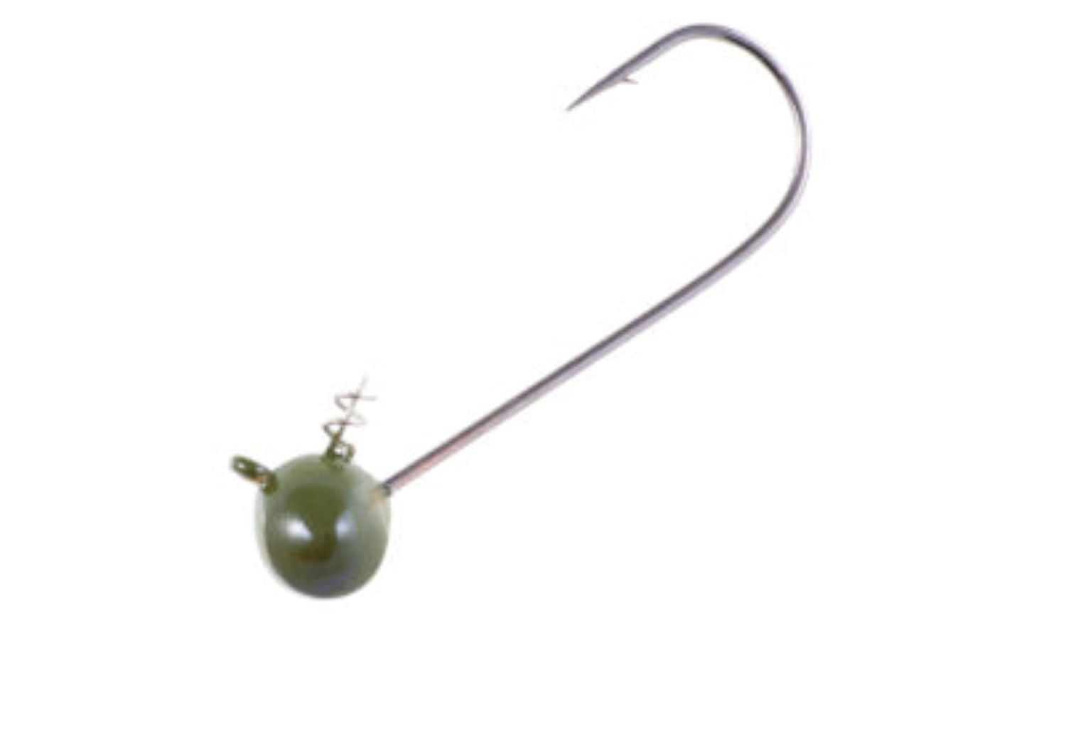 Owner Ultra Head Shaky Football TwistLock Hooks 1/8oz 4/0 Size 4Pcs ...
