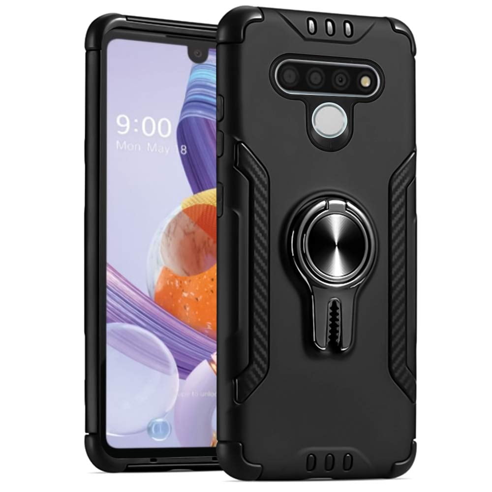 Ownest Compatible Stylo 6 Case with Armor Dual with Ring Kickstand Fit ...