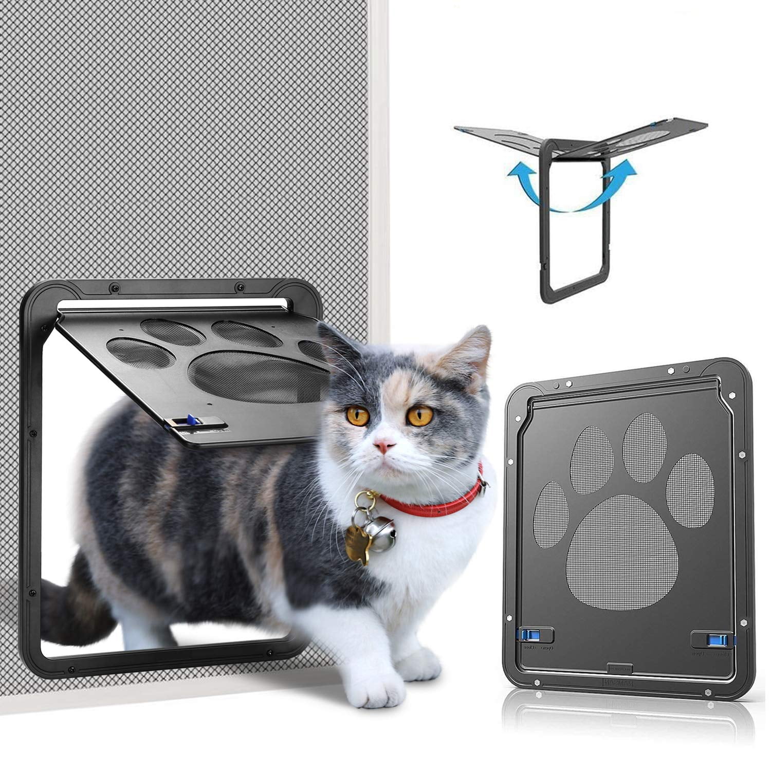 Ownpets Pet Screen Door,Inside DHF10 Door 8x10x0.4 inch,Lockable ...