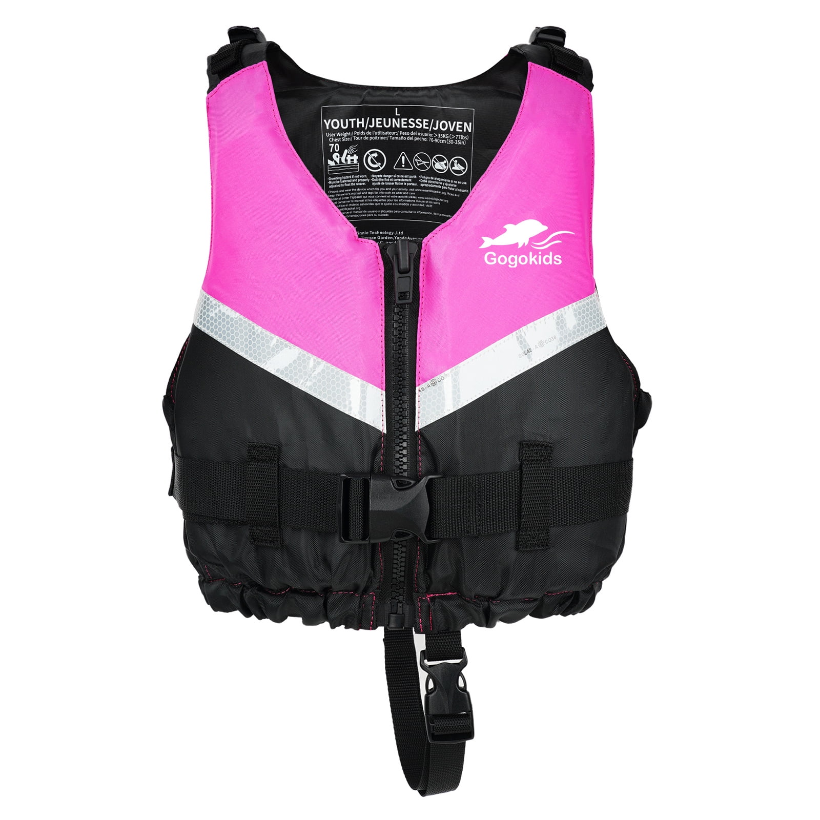 Owntop Kids Life Jacket Swim Vest, Lightweight Neoprene, Adjustable ...