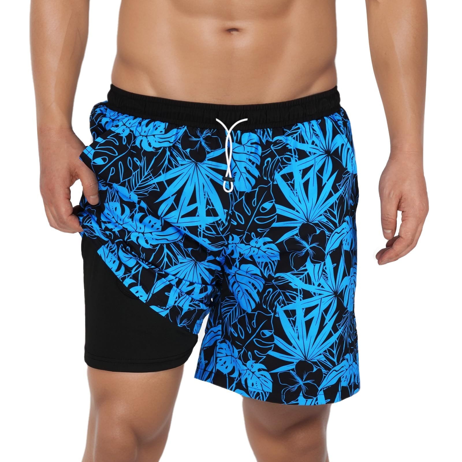 Owntop Men's Swim Trunks Swimming Shorts,Quick Dry Board Shorts,UV 50 ...