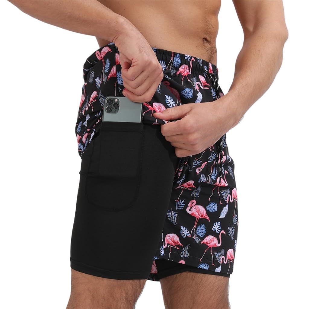 Owntop Men's Swim Trunks Swimming Shorts,Quick Dry Board Shorts,UV 50 ...