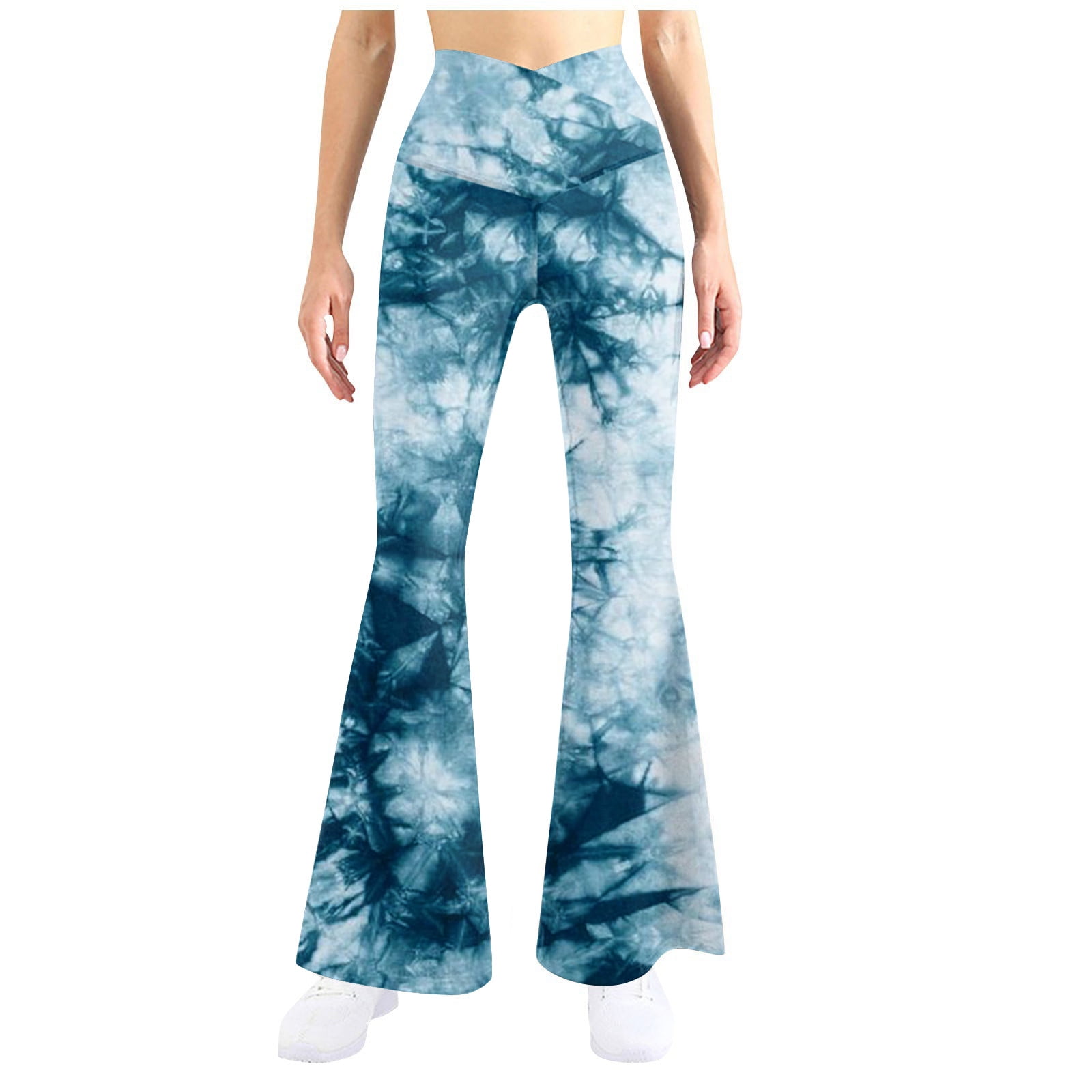 Owordtank Flare Pants For Women Fashion Flare Leg High Waisted Bell