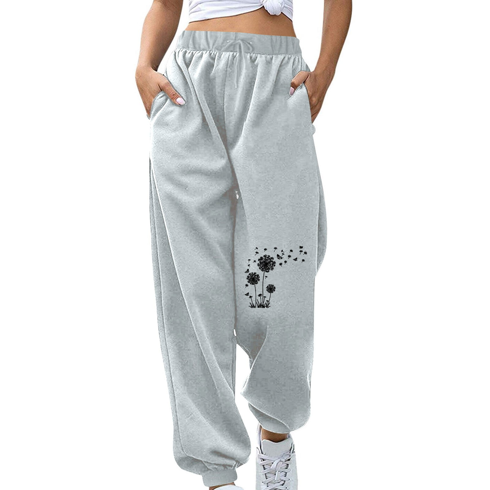 Owordtank Grey Sweatpants Womenswomens Sweatpants With Pocketssweatpants For Women Graphic
