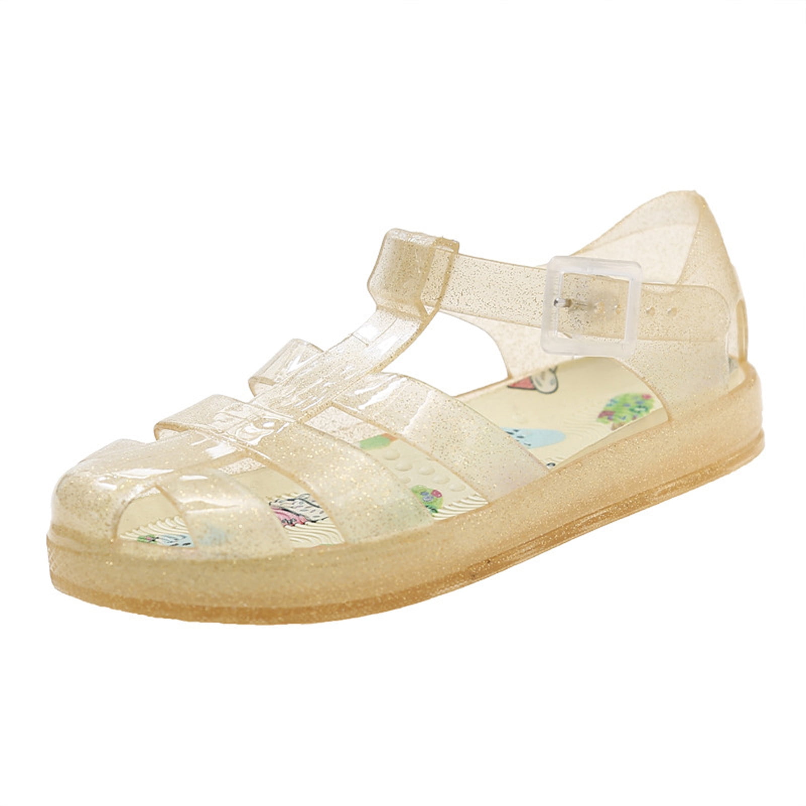 Owordtank Jelly Sandals for Girls,Closed Toe Princess Costume Summer ...