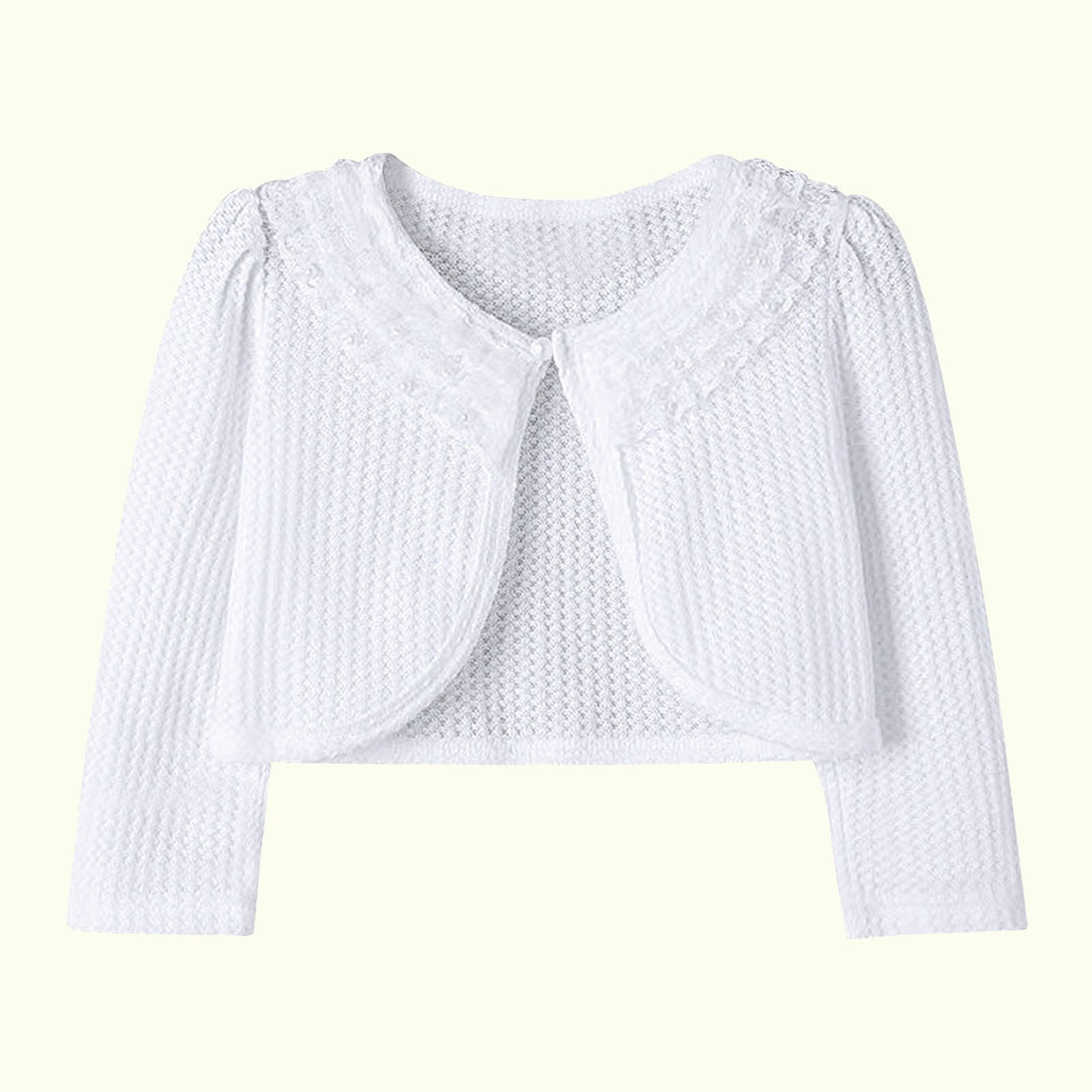 Owordtank Lace Crop Tops for Toddler Kids Girls Fall Fashion Long ...