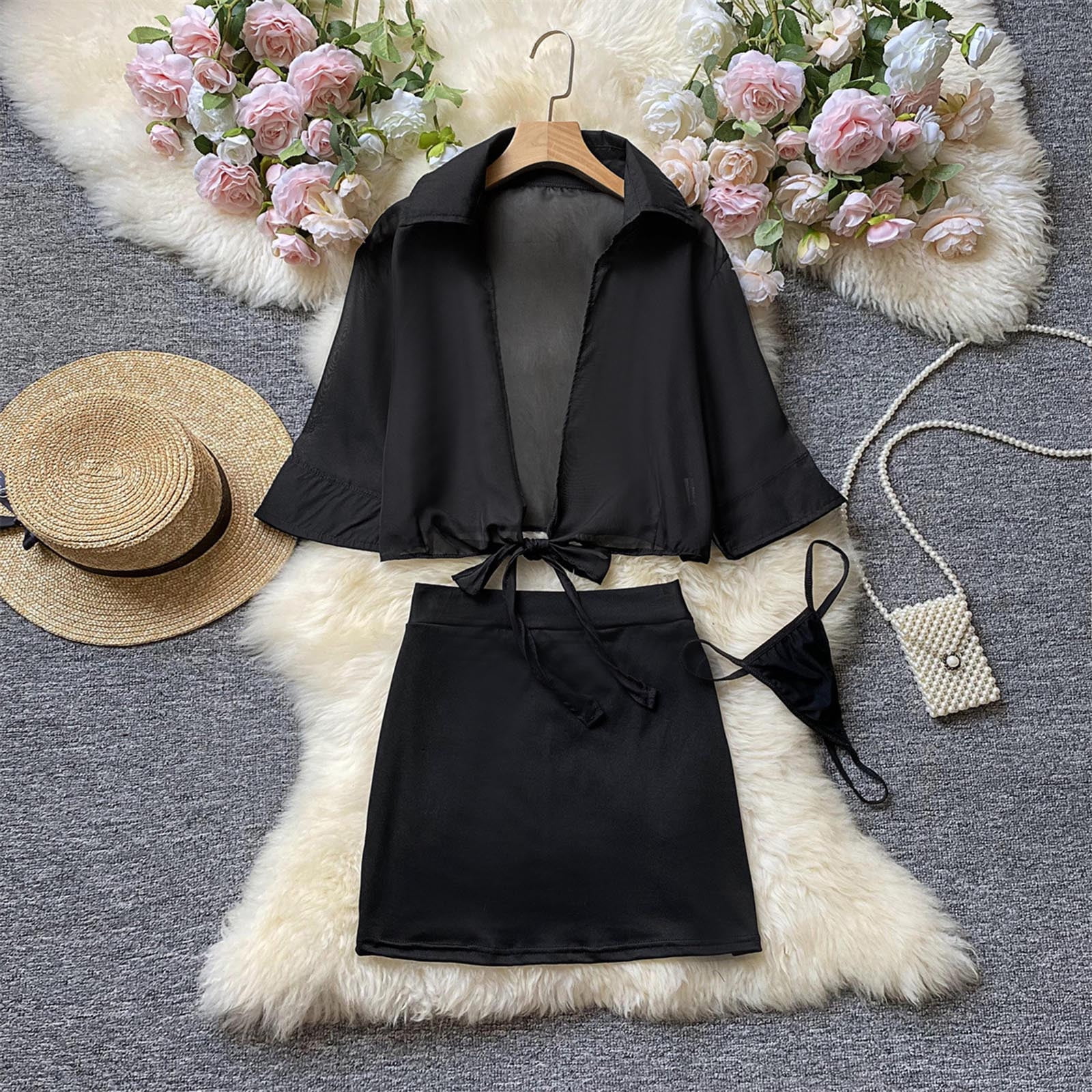 Owordtank Lingerie Set For Women Sexy Sleeveless Clarence 5 Clothing
