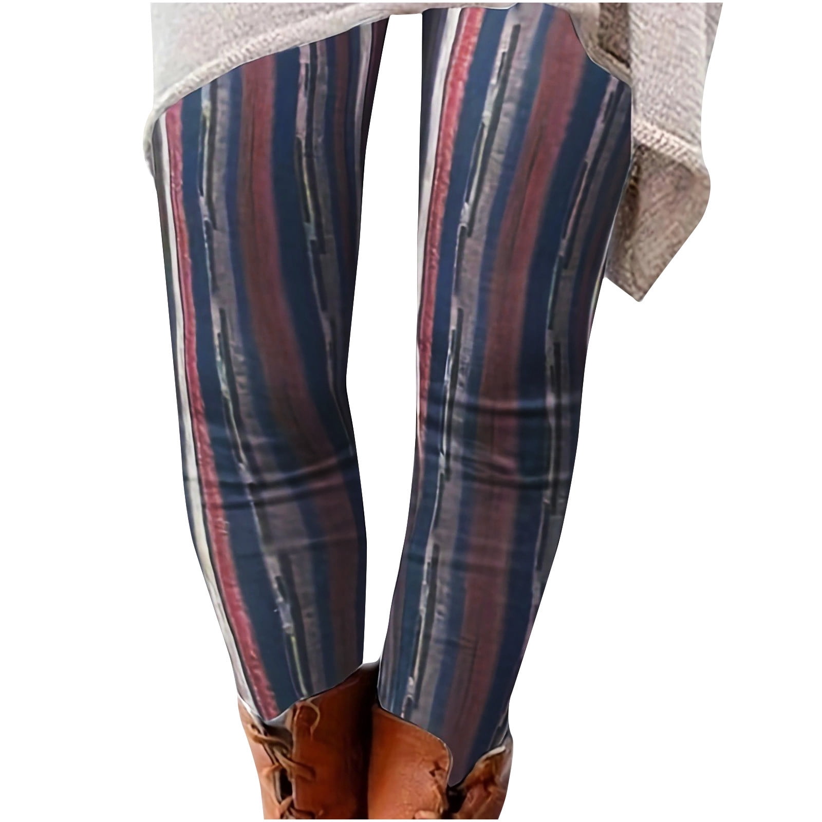 Owordtank Plus Size Slim Fitted Skinny Leggings for Women Christmas ...