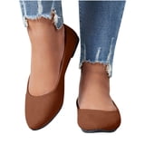 Owordtank Women Square Toe Ballets Flats, Slip On Classical Walking ...