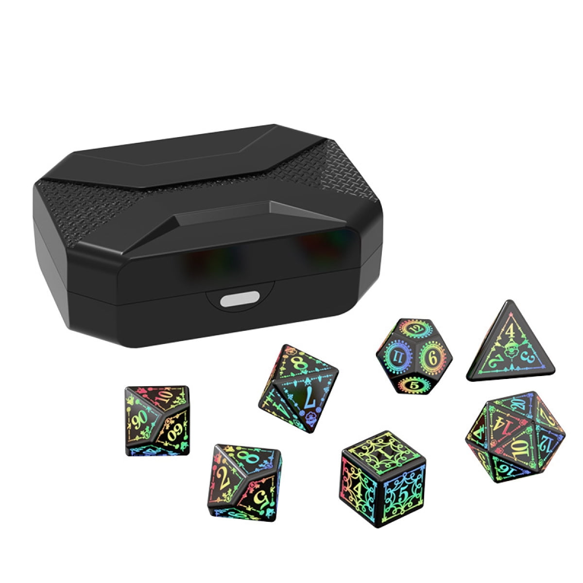 Owyfho For DND rechargeable dice with charging case, For Dungeons ...