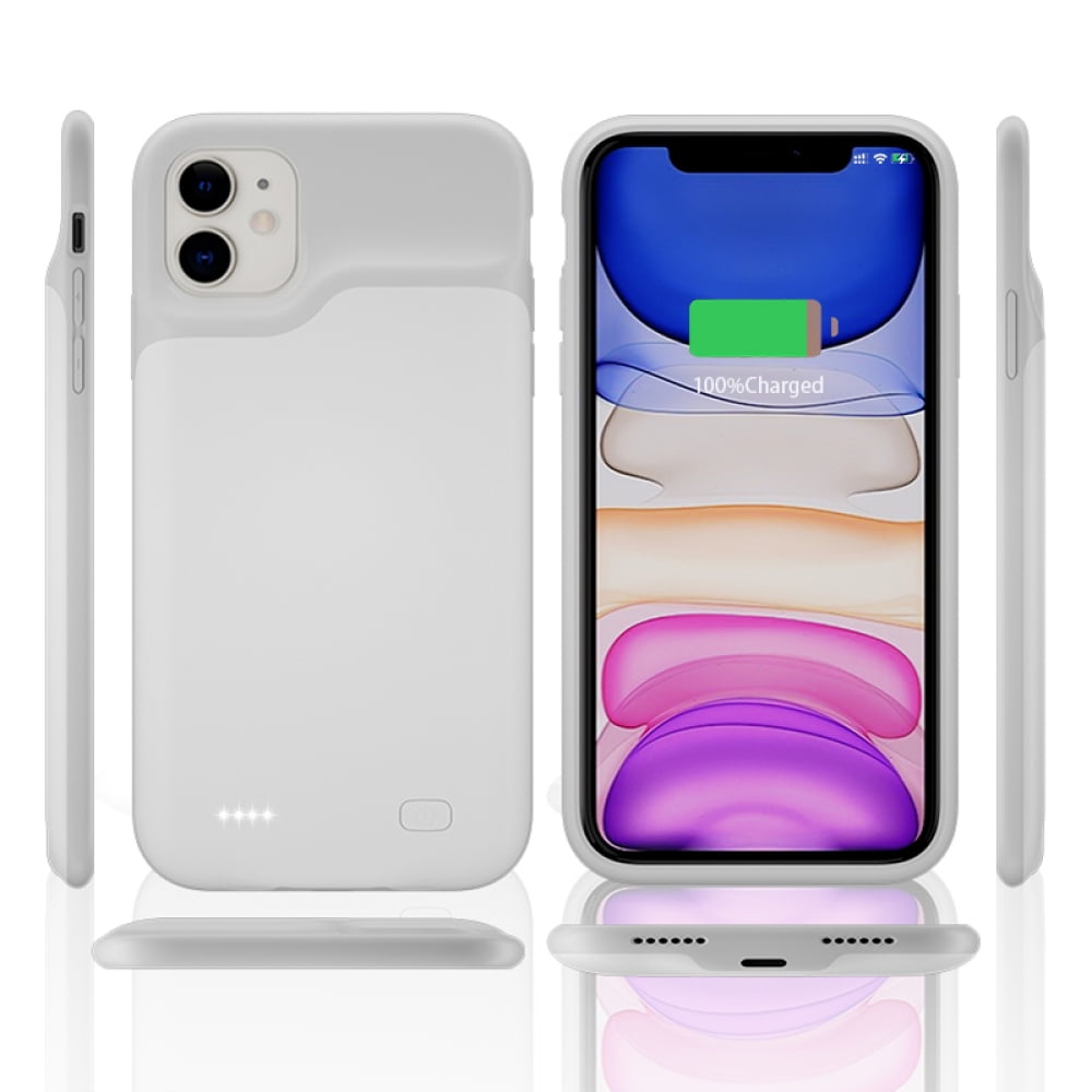 Owyfho For iphone 11 Power Case , 6000mAh Slim Portable Rechargeable ...