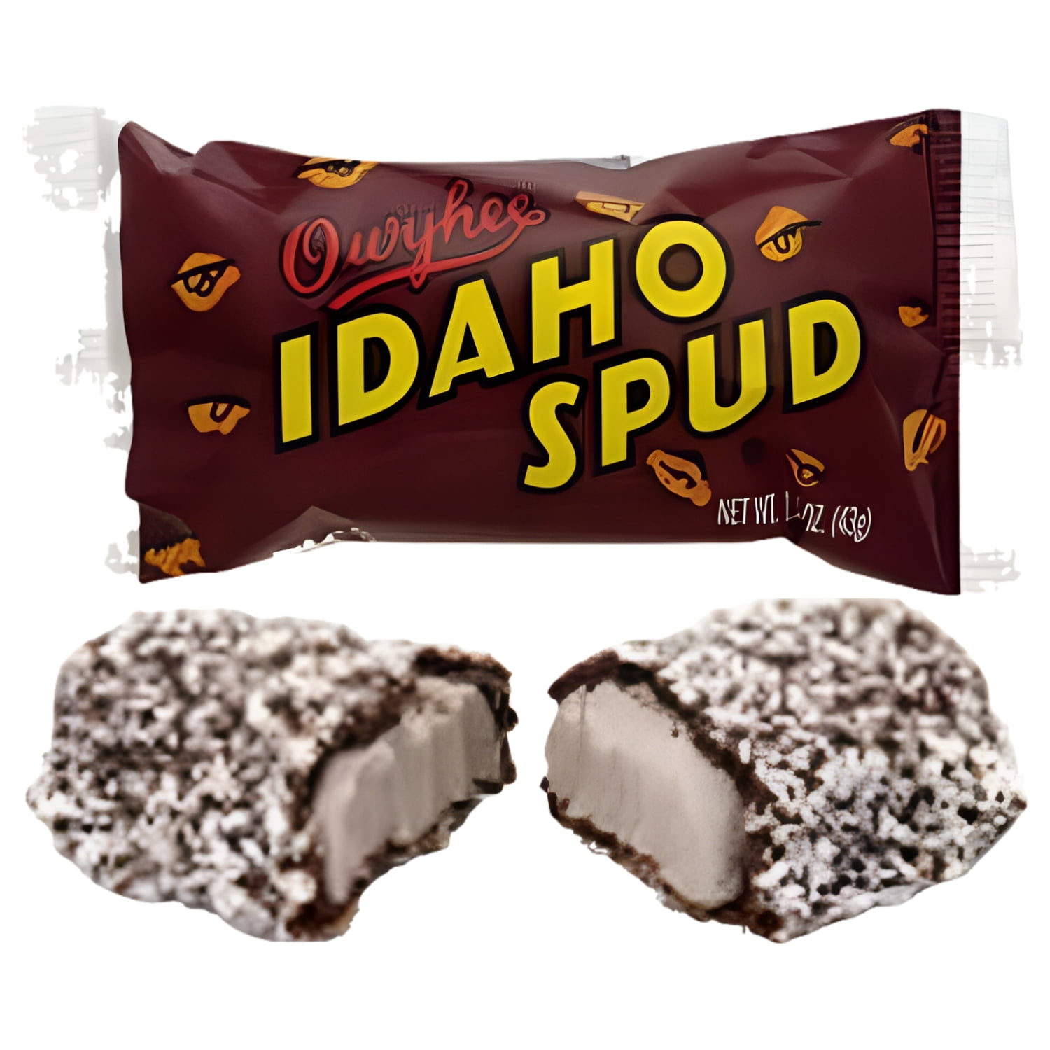 Idaho Candy Company, Owyhee Idaho Spud Chocolate Candy Bars, Coconut ...