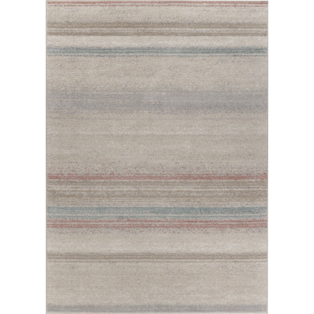 Ox Bay Distressed Striped Area Rug, Multi-color, 5x7 - Walmart.com